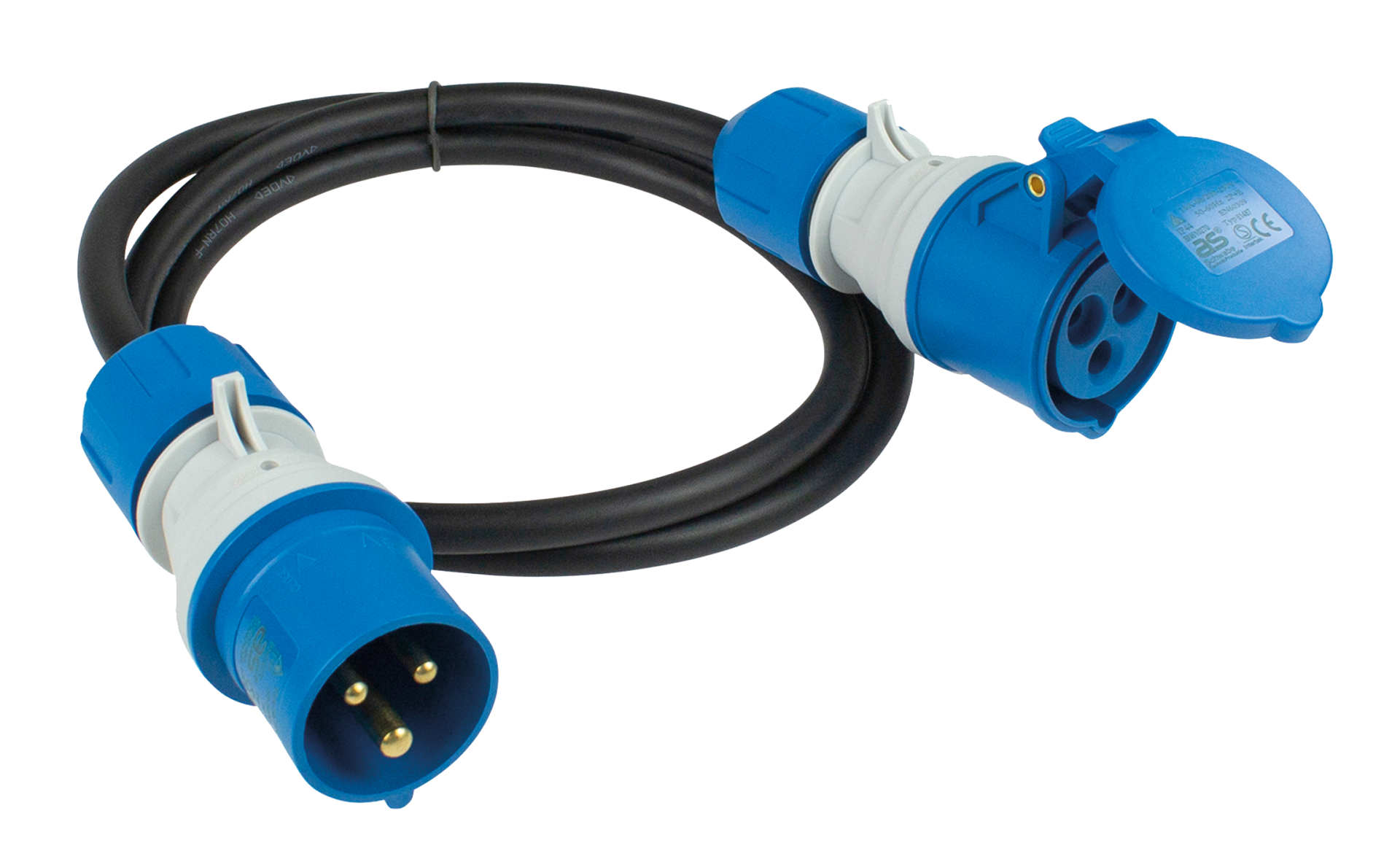 Schwabe Camping CEE Powerlight Verlengkabel Neopreen 230V/16A IP44 ...